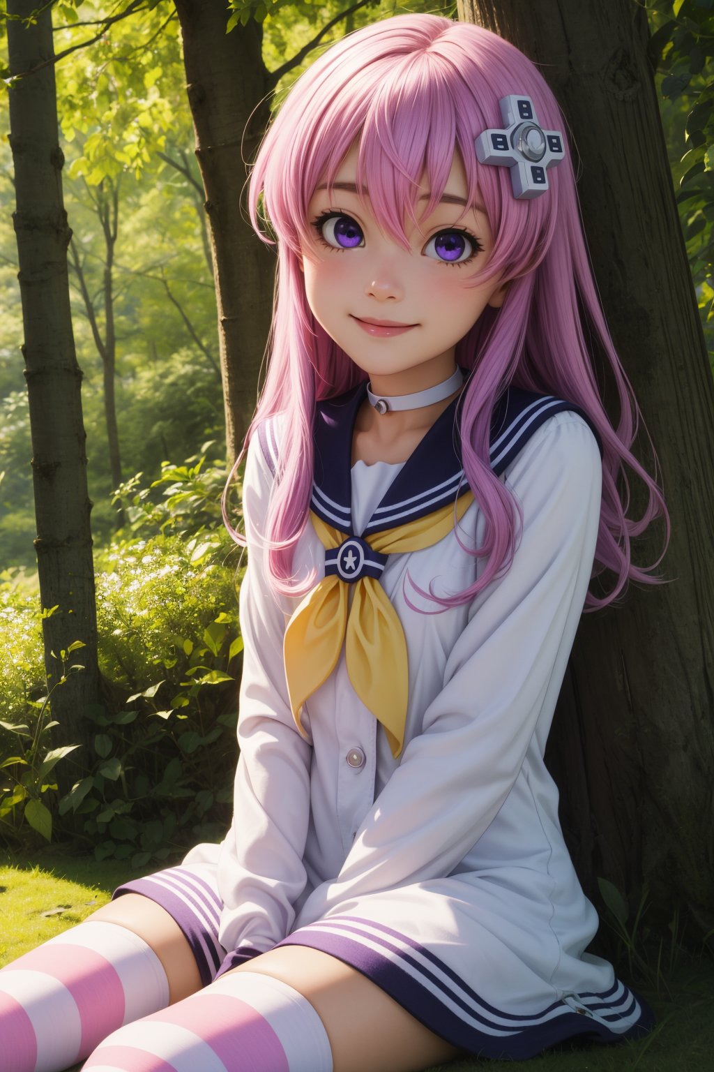 nepgear, 1girl, solo, purple e | image created by | Tensor.Art