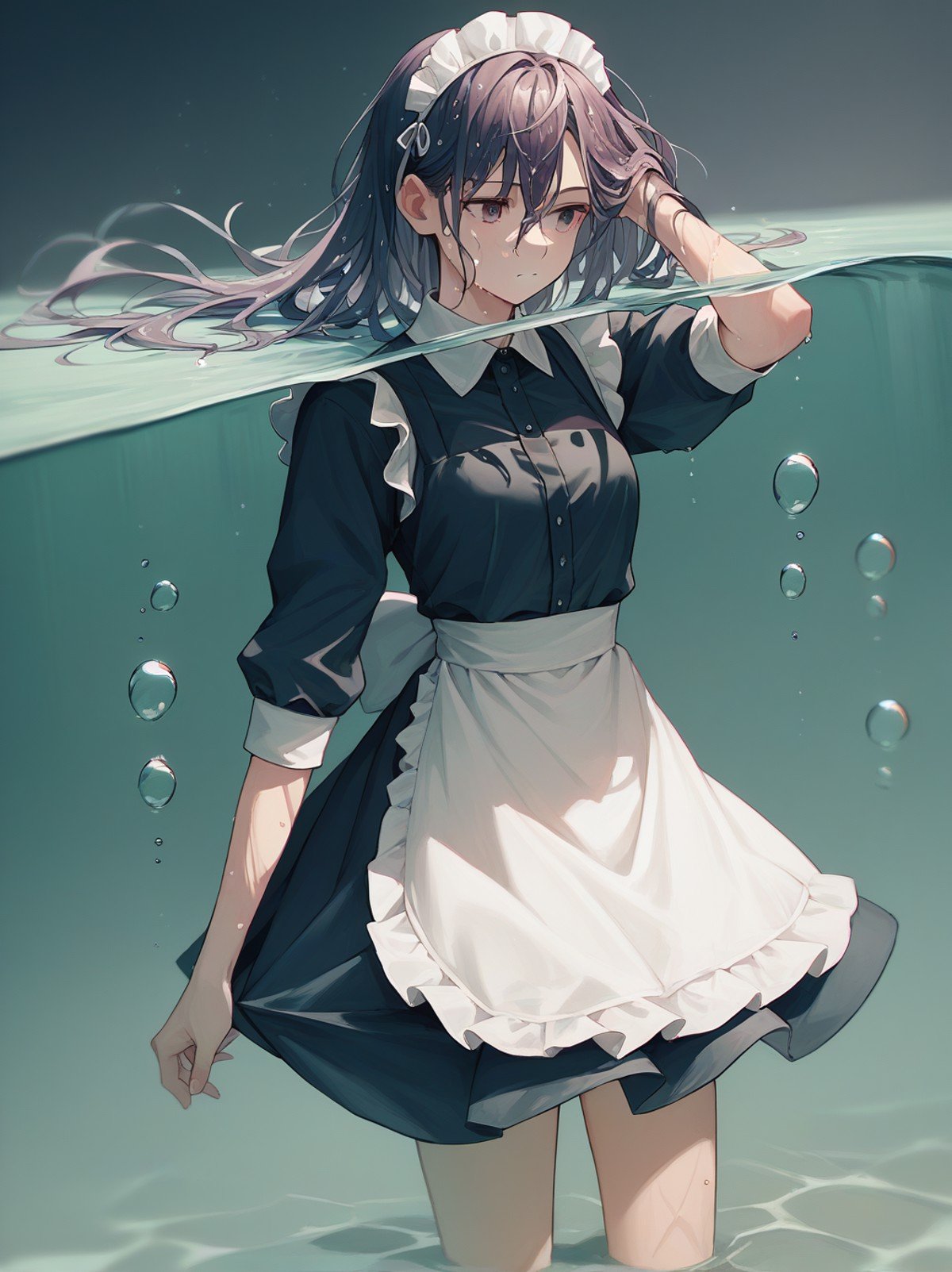 Partially underwater shot/ partially submerged - v0.1 pony | image ...