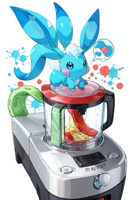 Liquified Carbuncle,pokemon cr | image created by | Tensor.Art