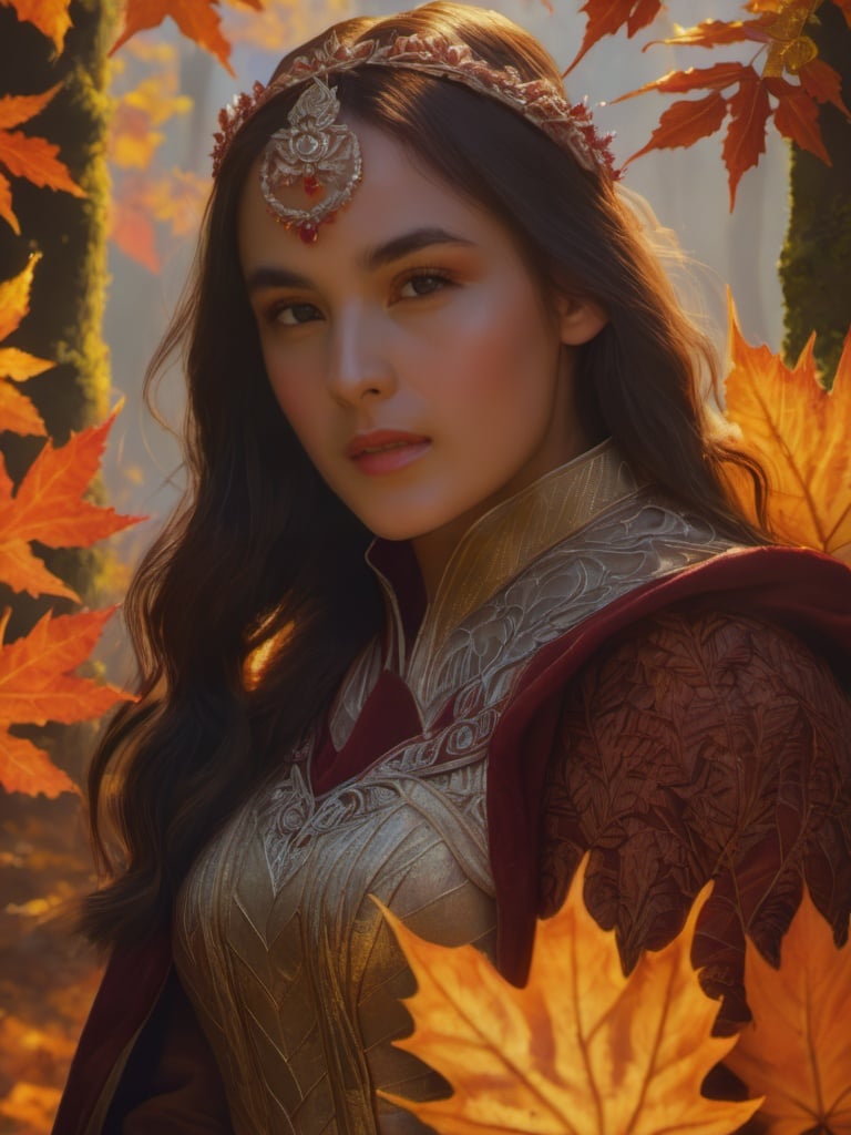 ethereal autumn leaves god, et | image created by | Tensor.Art