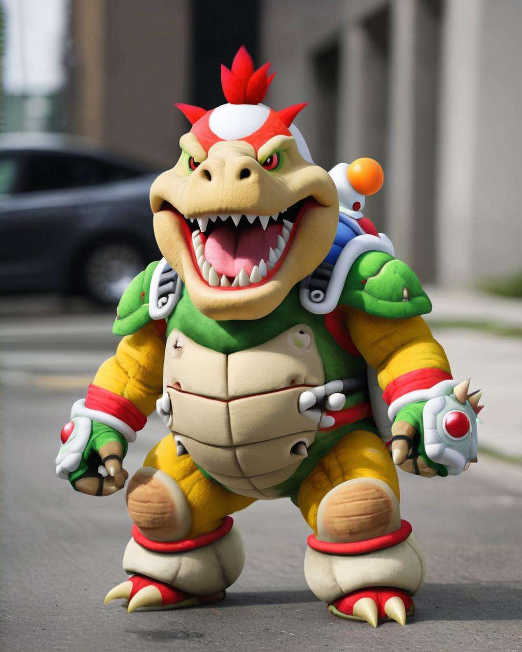 Photo Portrait Of Bowser Jr I Image Created By Tensor Art