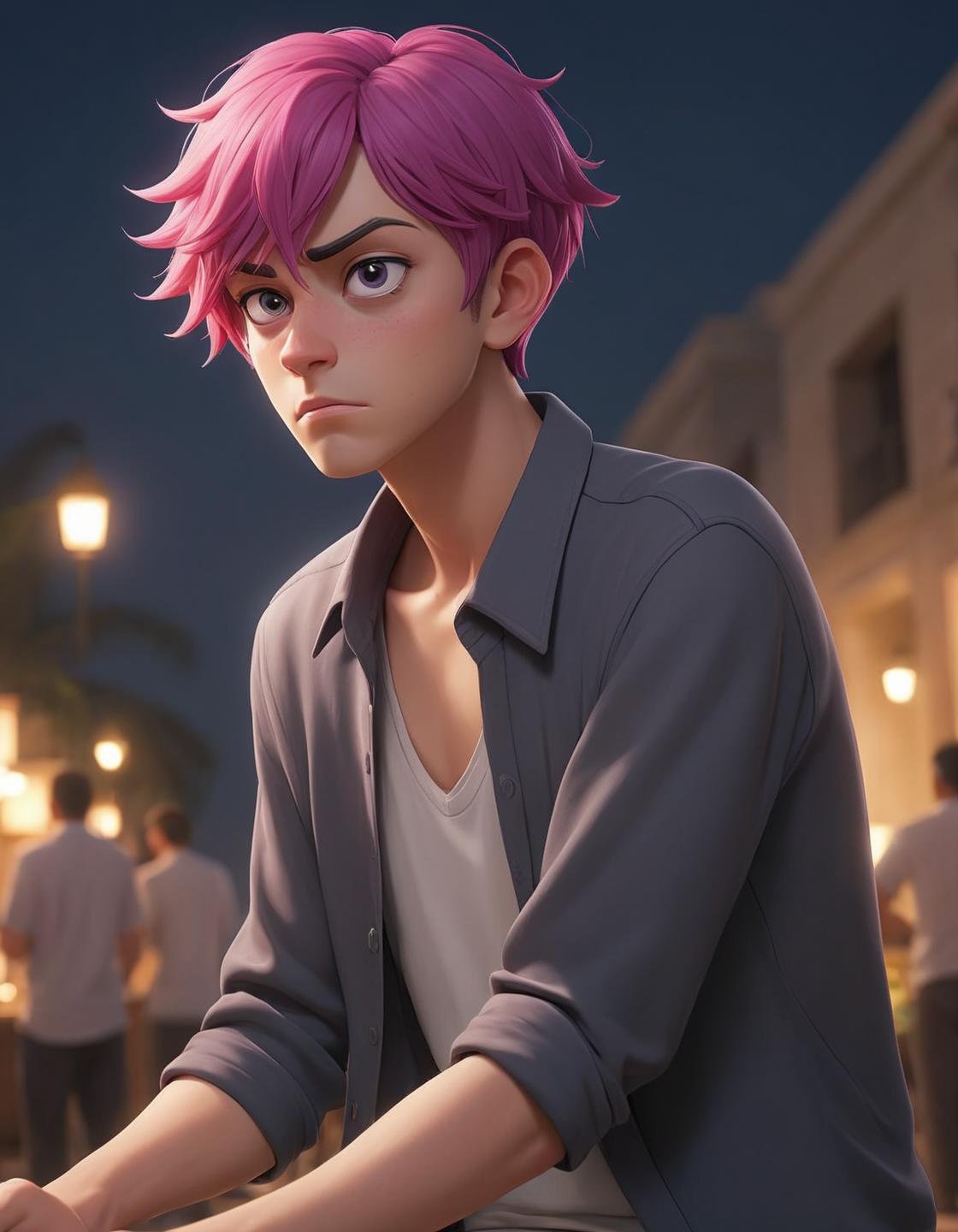 anime niji illustration , conf | image created by | Tensor.Art