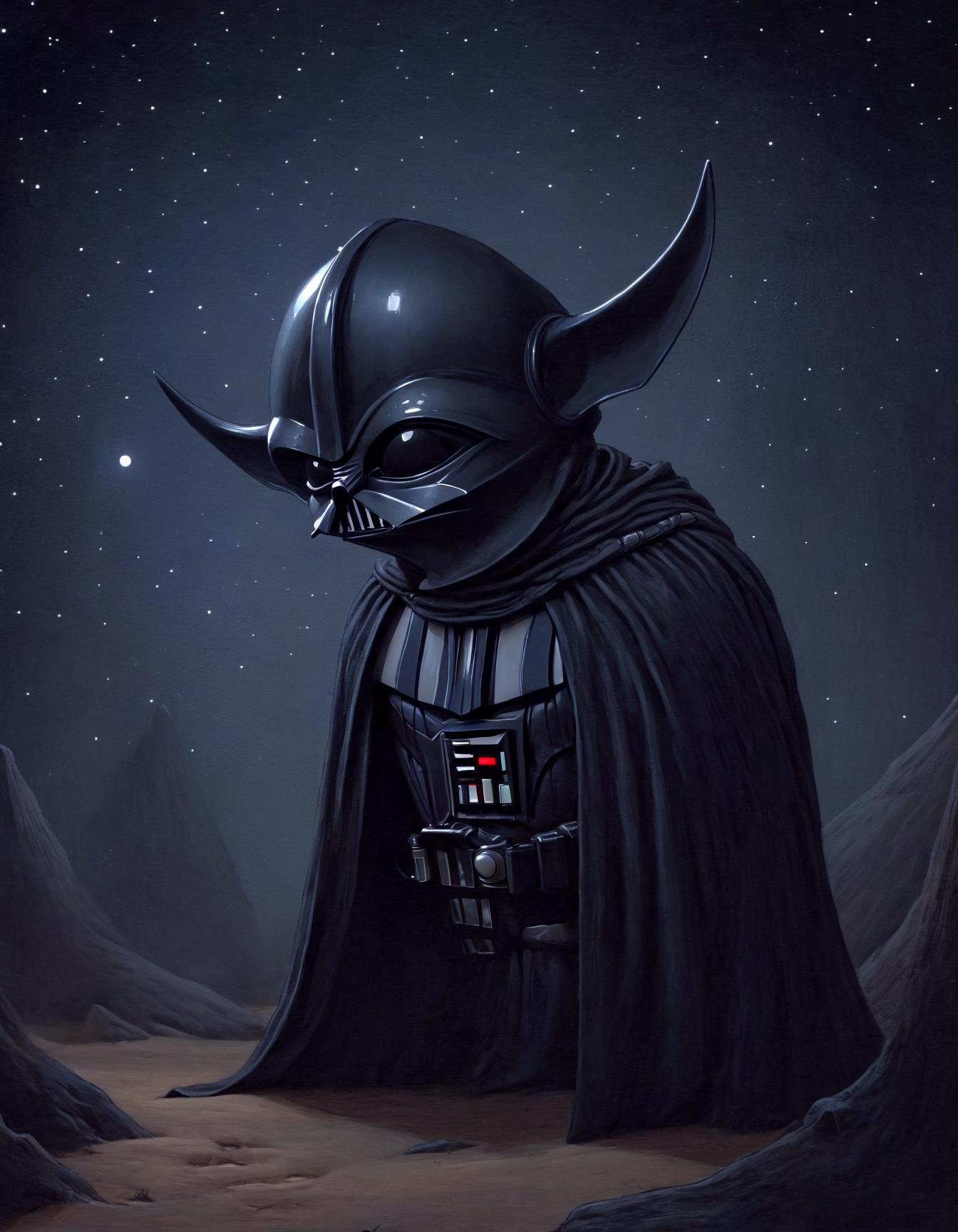 portrait (dath vader:1.1) helm | image created by | Tensor.Art