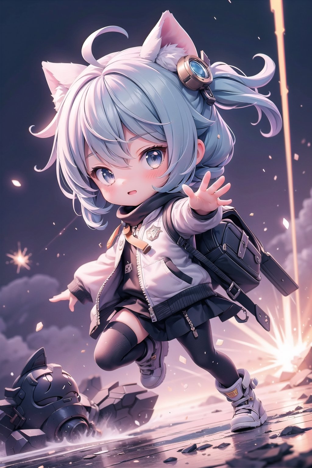 (masterpiece), 1girl, chibi, | image created by | Tensor.Art
