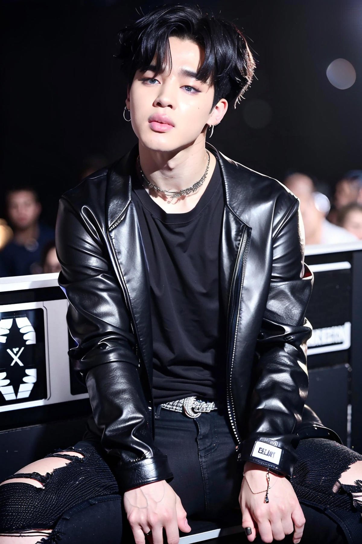 Jimin, e | image created by | Tensor.Art