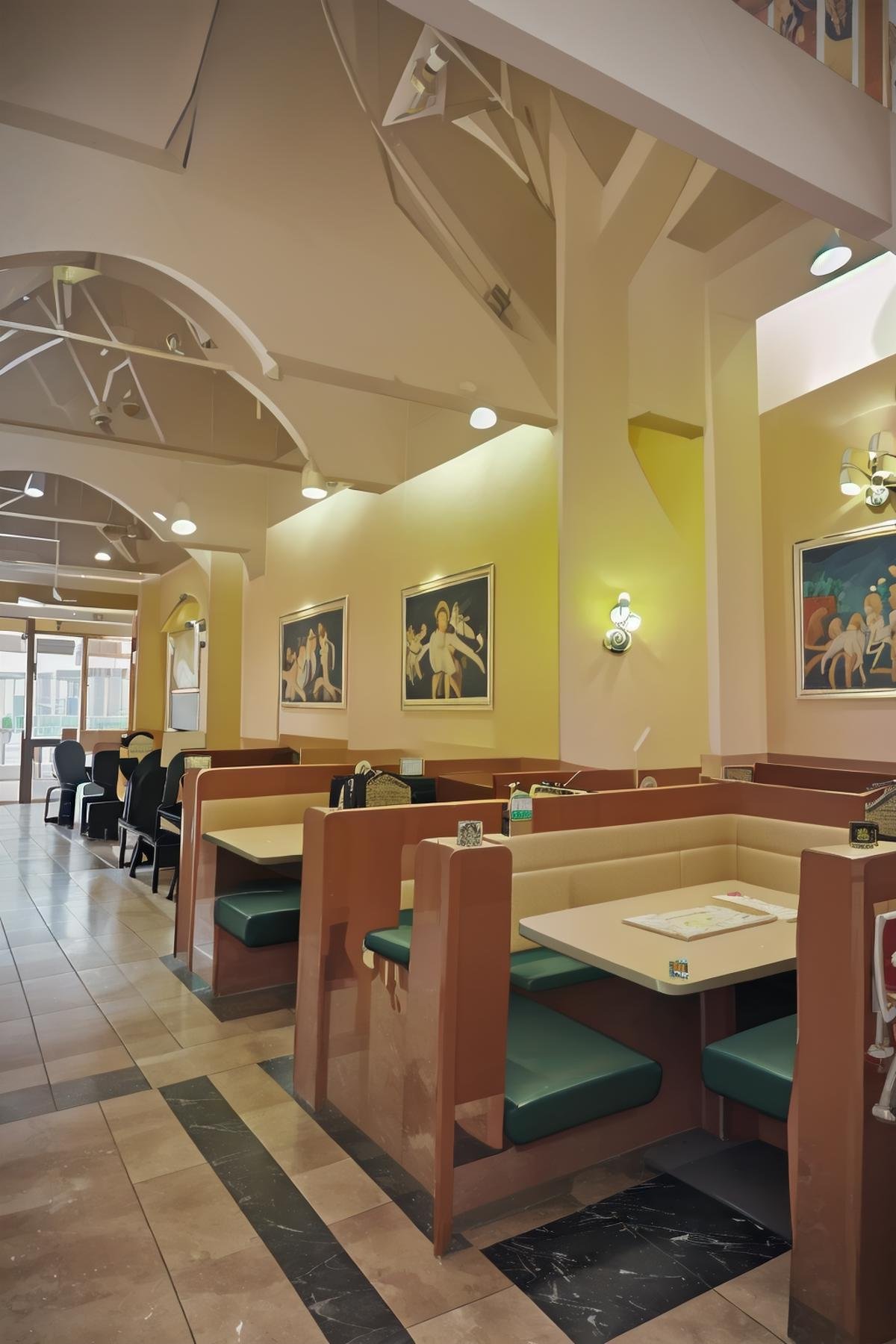 ファミレスSの店内 / Inside a family restaurant S / SD15 - SD15_V1 | image ...