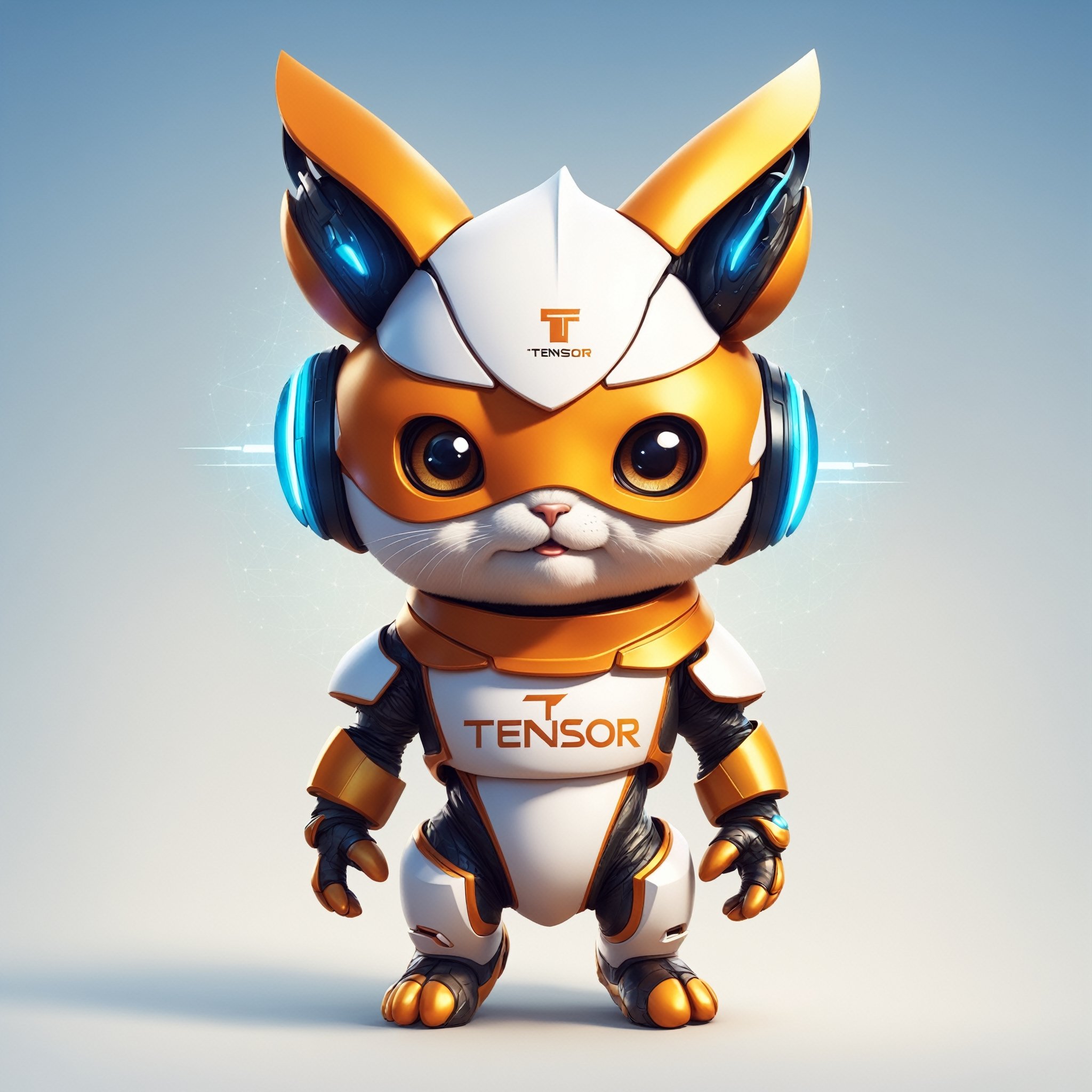 a mascot for tensor.art, text | image created by MazVer | Tensor.Art