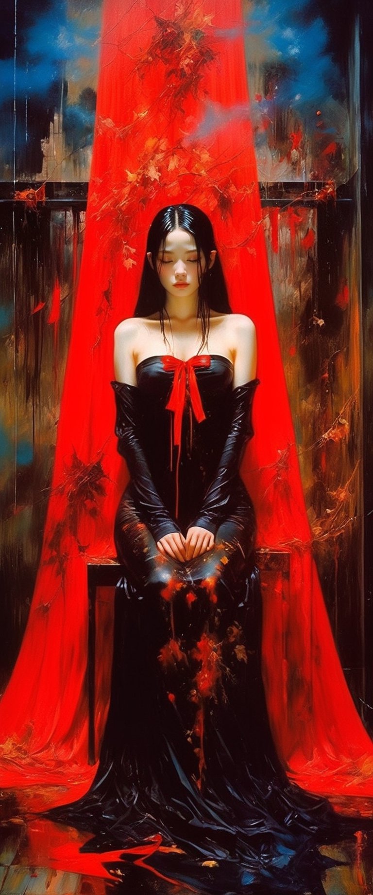 horror art, dread, creepy, for | image created by ctmaker | Tensor.Art
