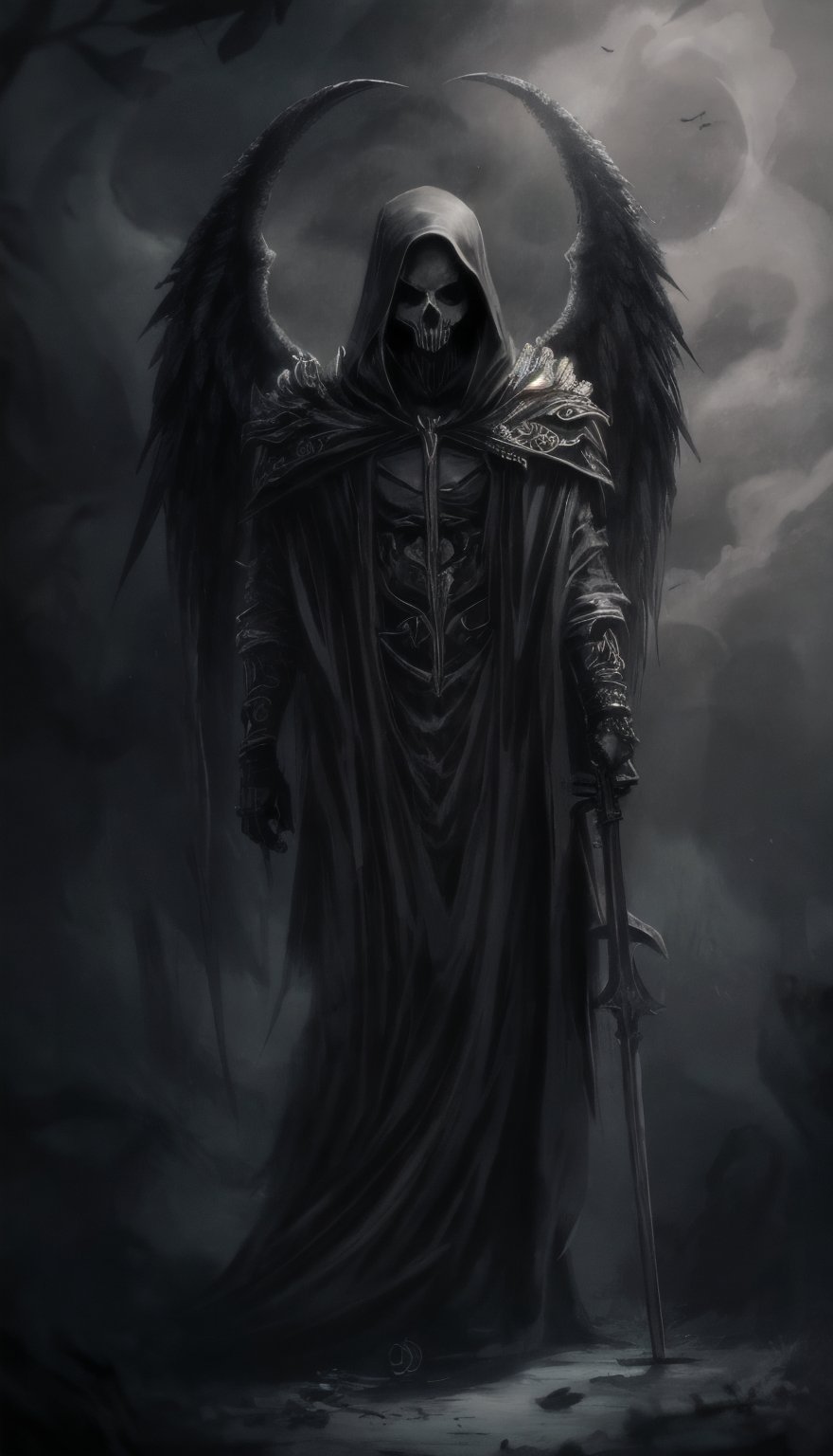 Azrael. | image created by AlfaBlue | Tensor.Art