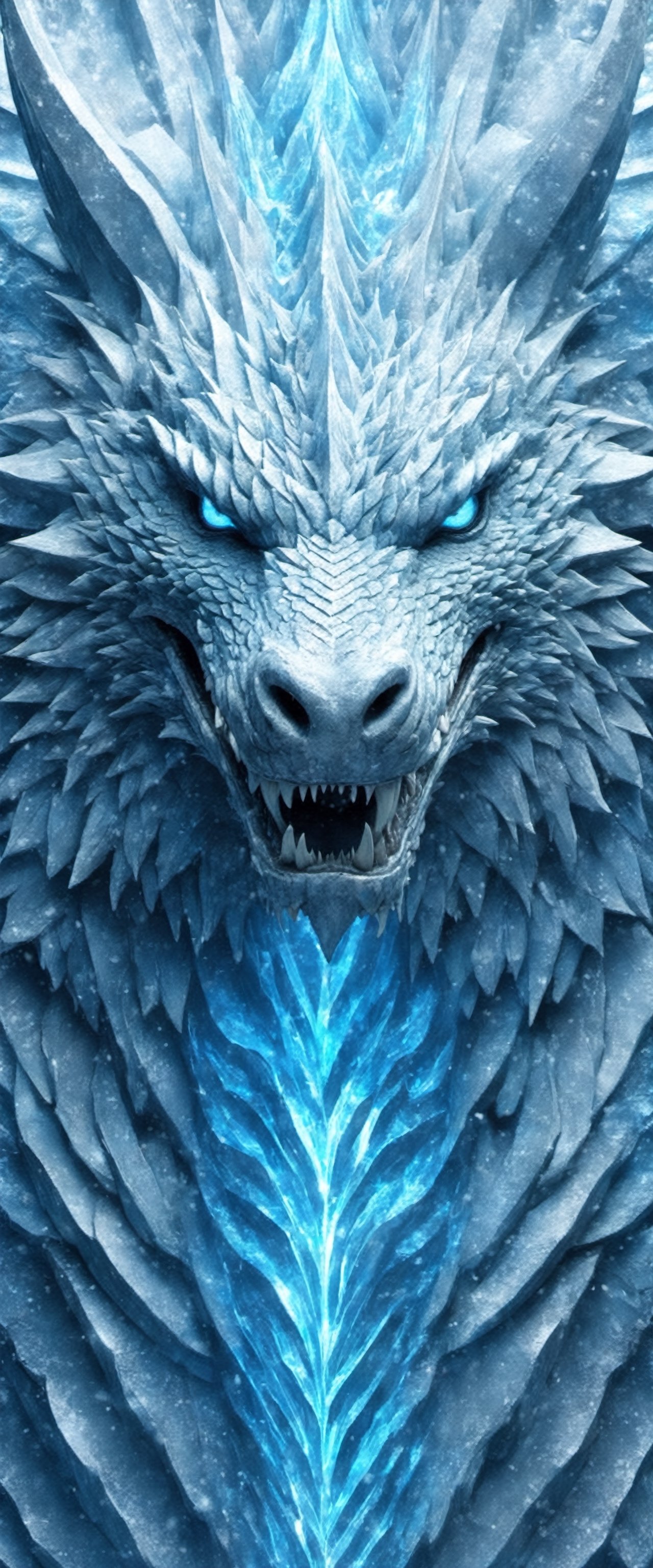 Ice dragon. | image created by AlfaBlue | Tensor.Art