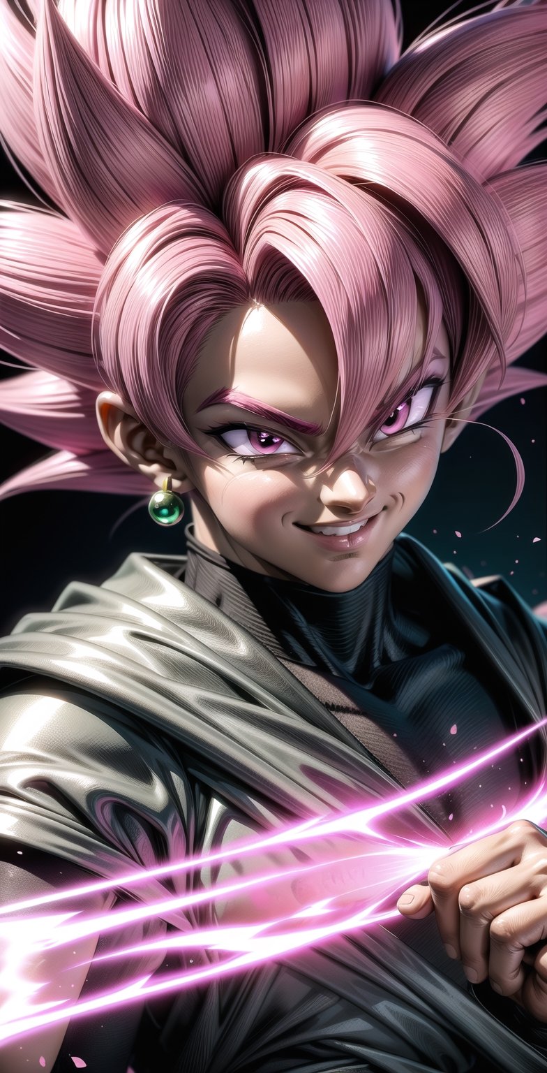 Black Goku Super Saiyajin Rose | image created by Cranckx100 | Tensor.Art