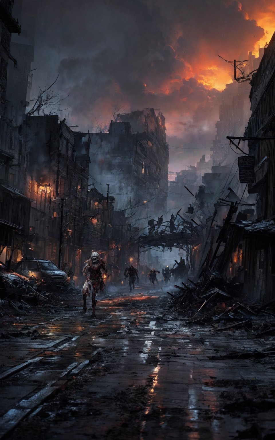 ((zombie, zombie horde, corpse | image created by Fateline | Tensor.Art