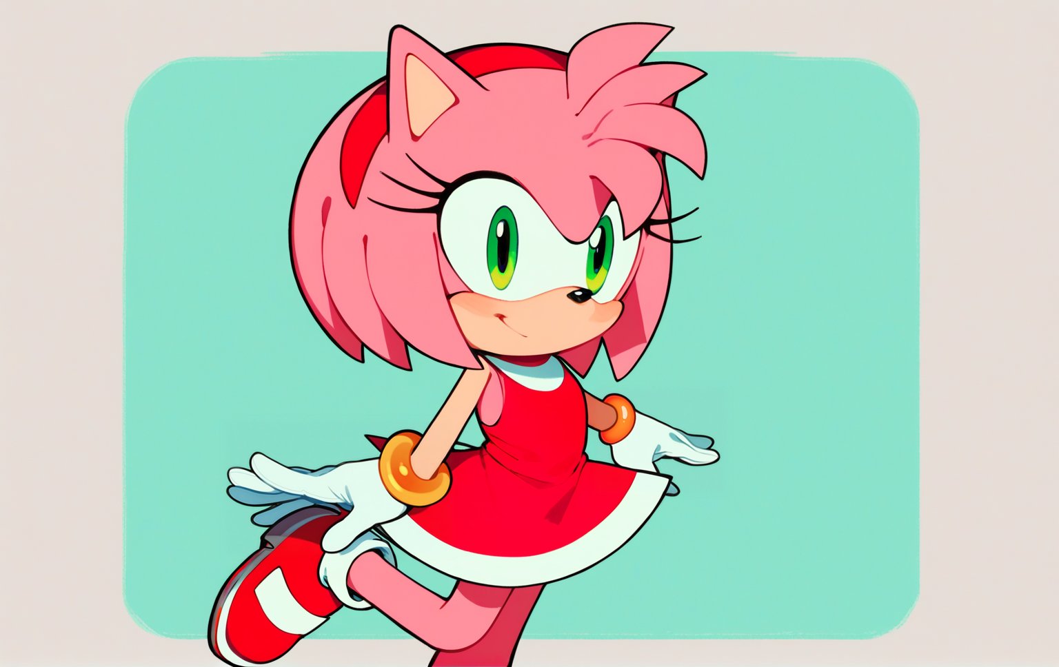 Amy rose | image created by 𝓣𝓱𝓮 𝓔𝓷𝓭 | Tensor.Art