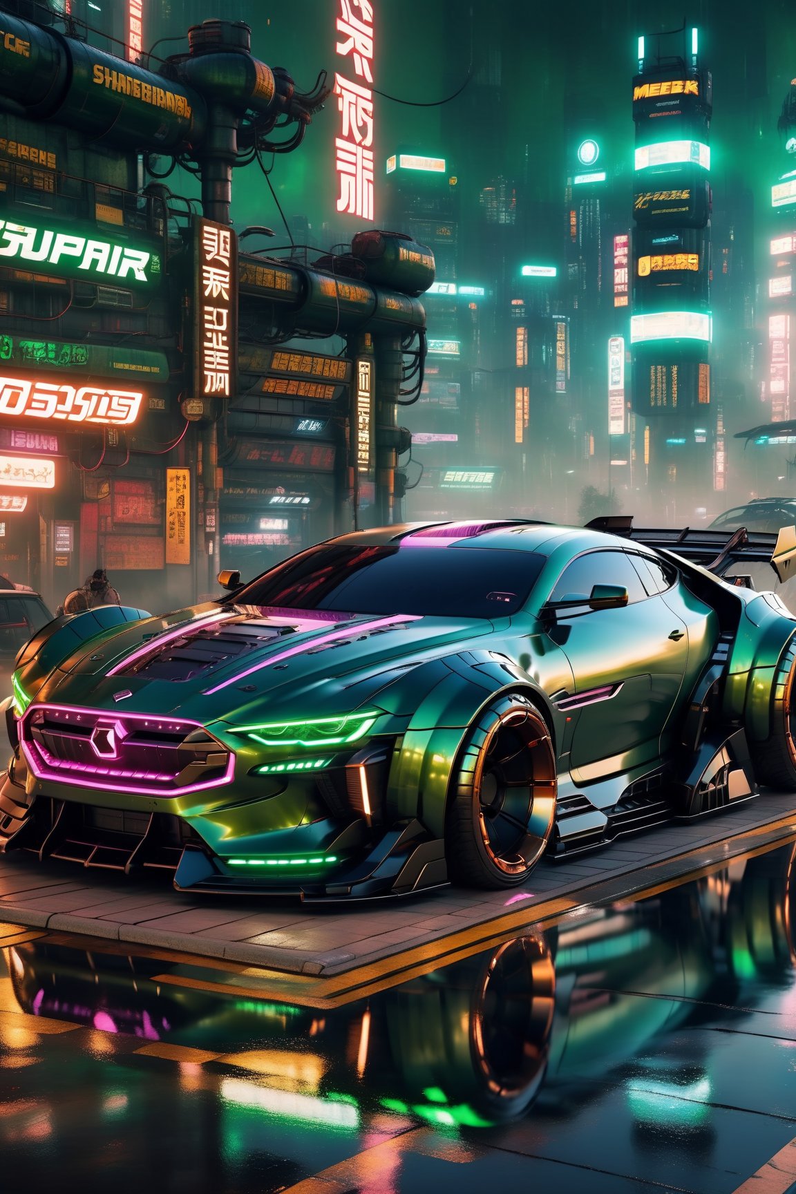 Super car's (cyberpunk style) | image created by Agone | Tensor.Art