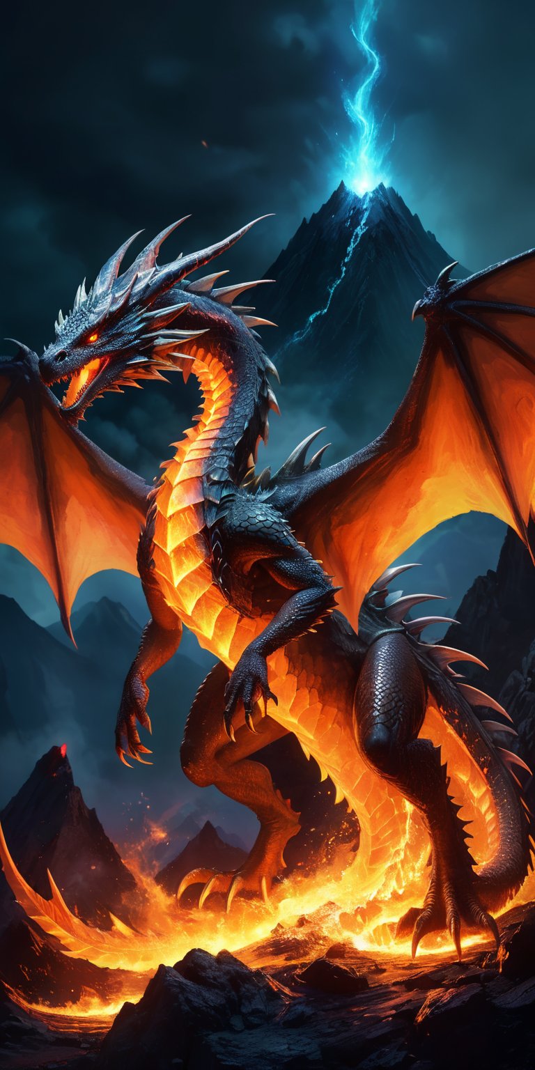 A reptilian dragon with barbed | image created by Caption Master ...