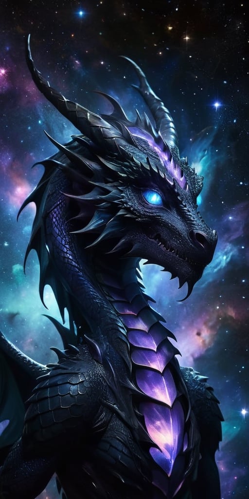 A dragon of the void, its body | image created by Caption Master ...