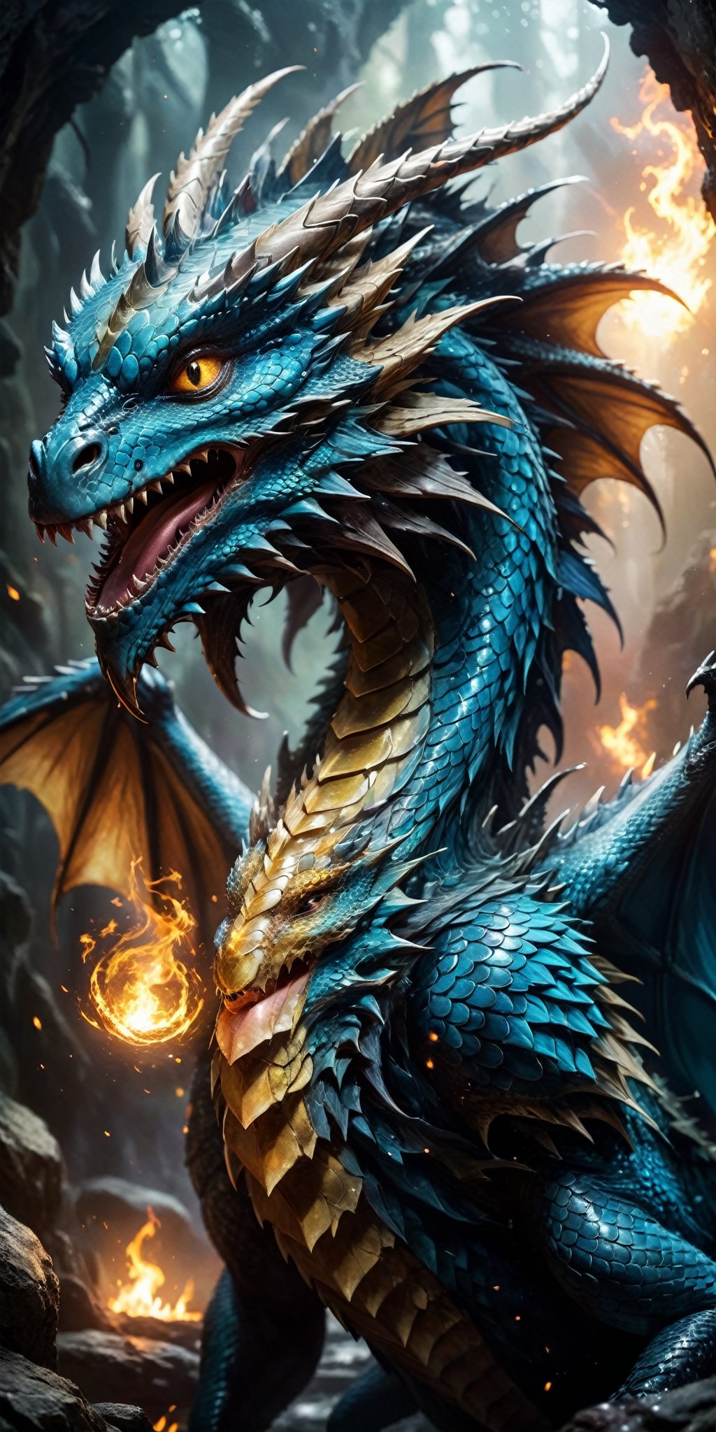 Mirror Realm Dragon A dragon w | image created by Caption Master ...