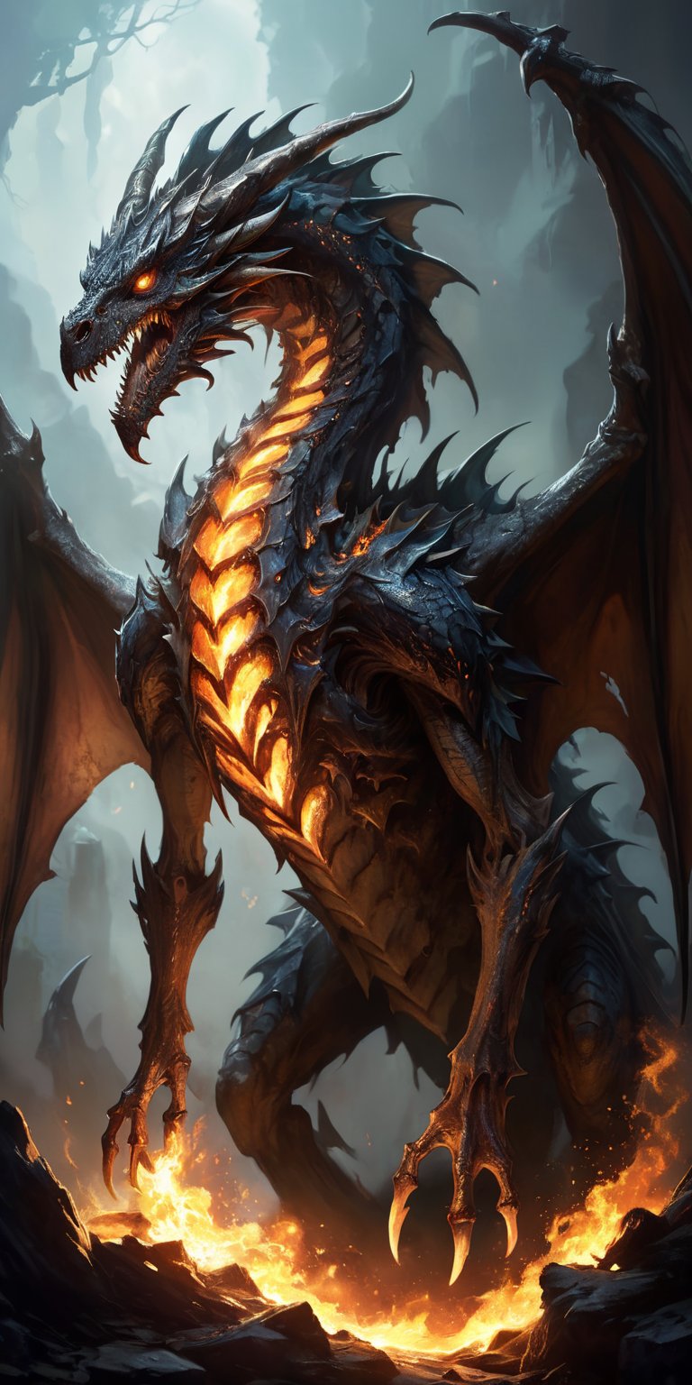 A dracolich, a horrifying unde | image created by Caption Master ...