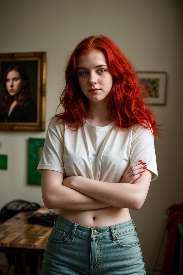 Laura: 19yo. An art student, w | image created by Master Napus | Tensor.Art