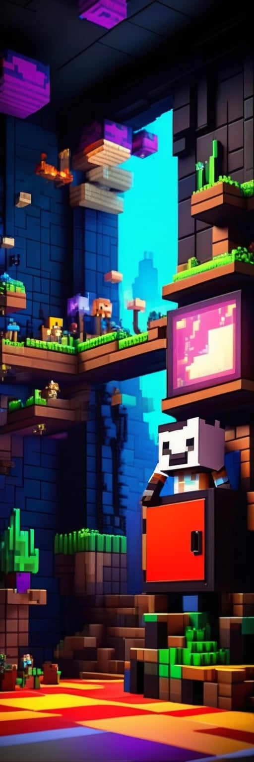 Stuck in a game world | image created by Garbage Comics | Tensor.Art