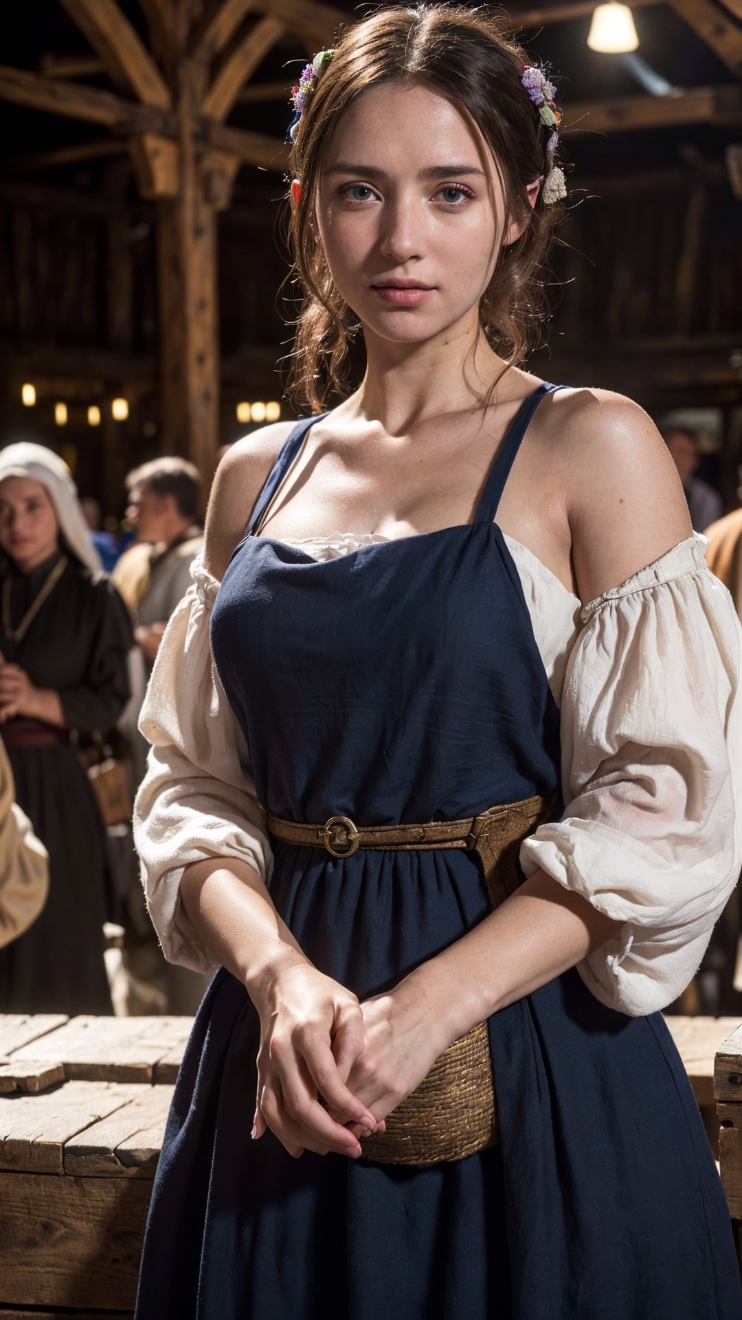 A Medieval Peasant Girl In A C Image Created By Ms 13 Tensor Art