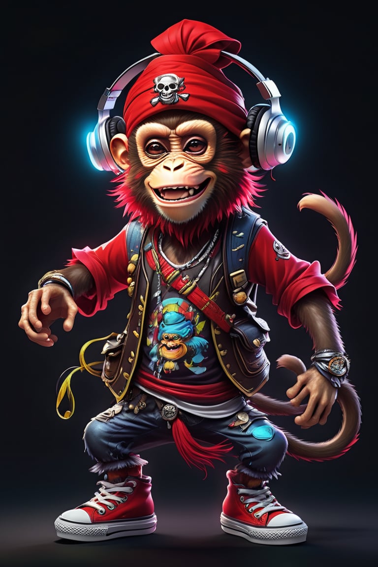 Pirate monkey | image created by Panchovilla | Tensor.Art