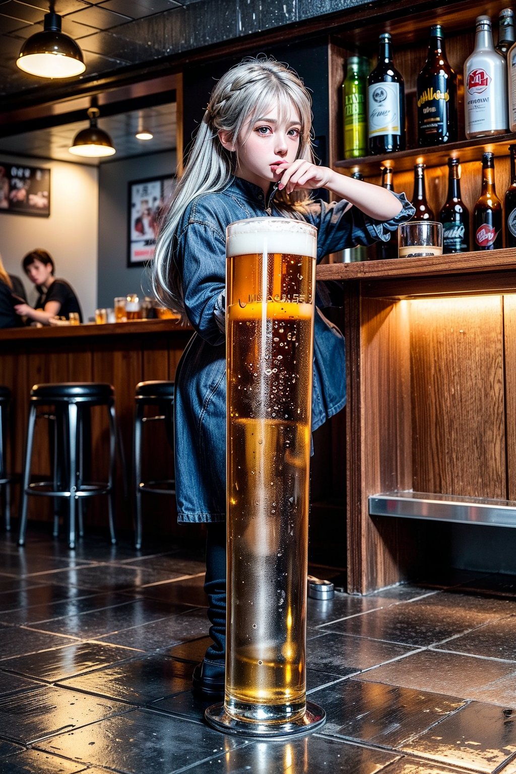 girl in the beer hall | image created by user_617258676985691651 ...