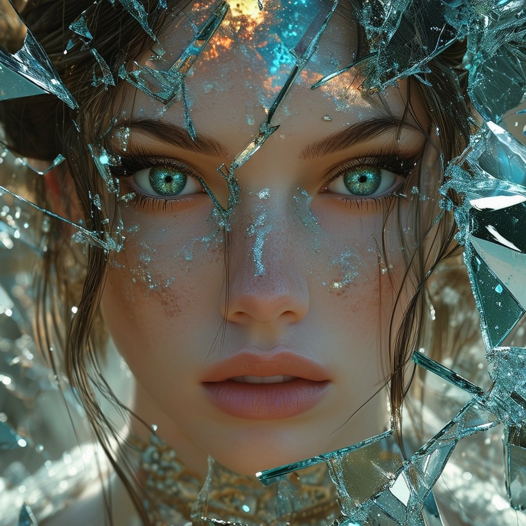 "fantasy goddess of mirrors" | image created by Canal - MidArt A.I ...