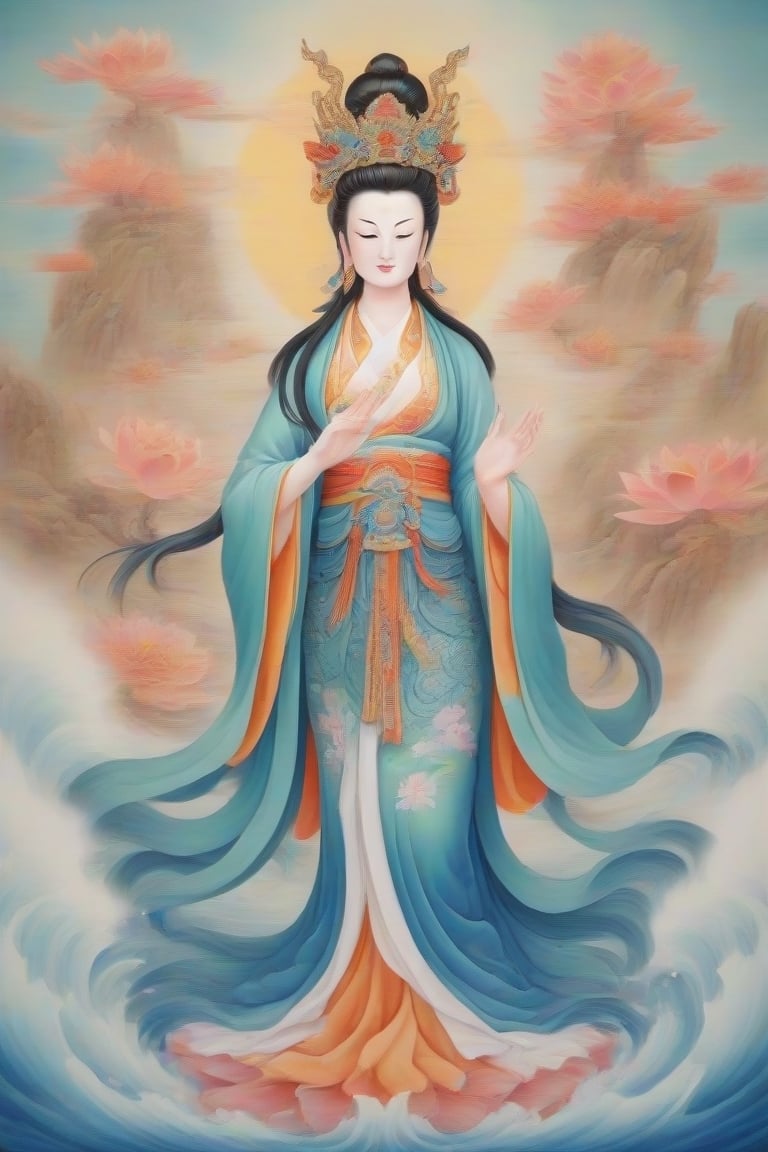 Chinese Goddess: Guanyin of th | image created by lartista | Tensor.Art