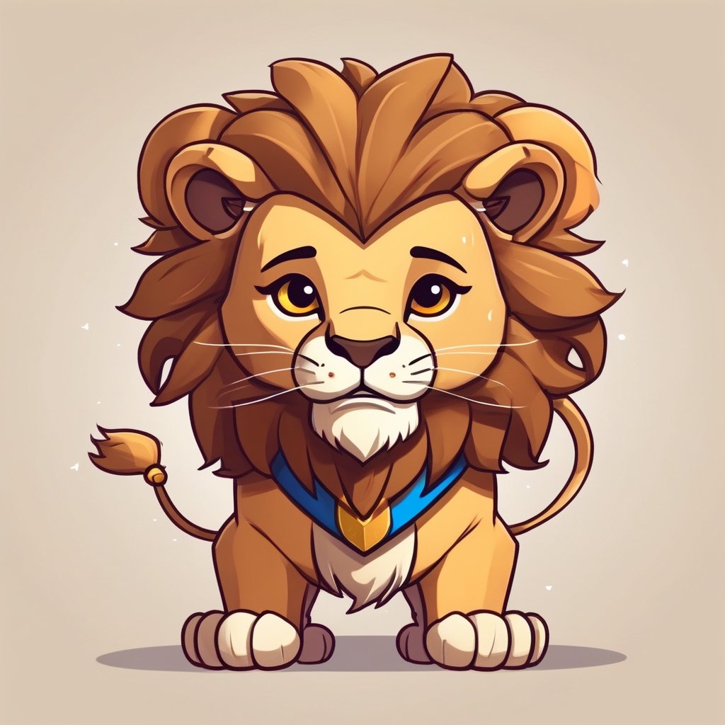 Lion Champion in cute unity ar | image created by Wild Rabbit | Tensor.Art