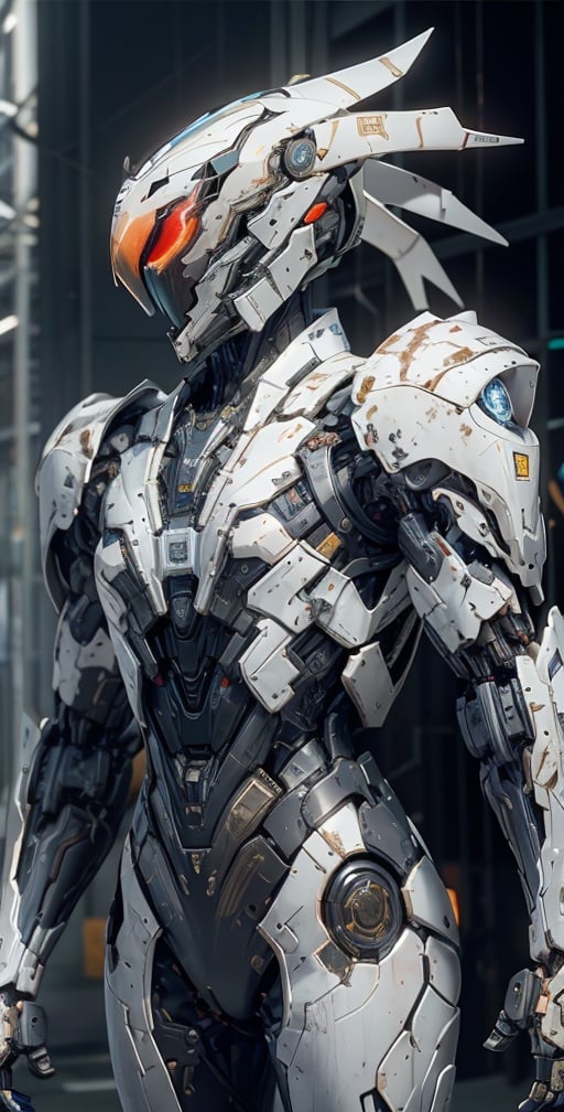 white armor suit The backgroun | image created by caspersuyuki | Tensor.Art