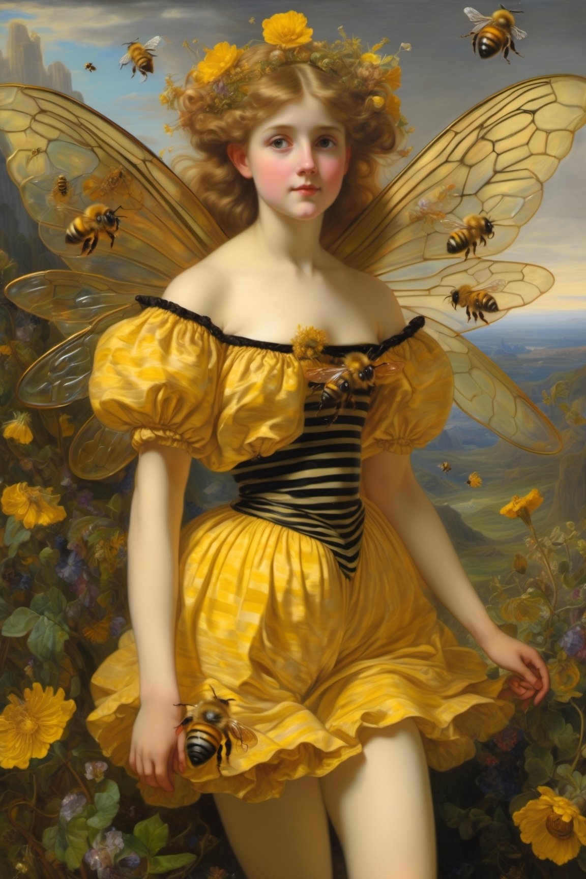 SDXL Fairy of the bees | image created by carolmag | Tensor.Art