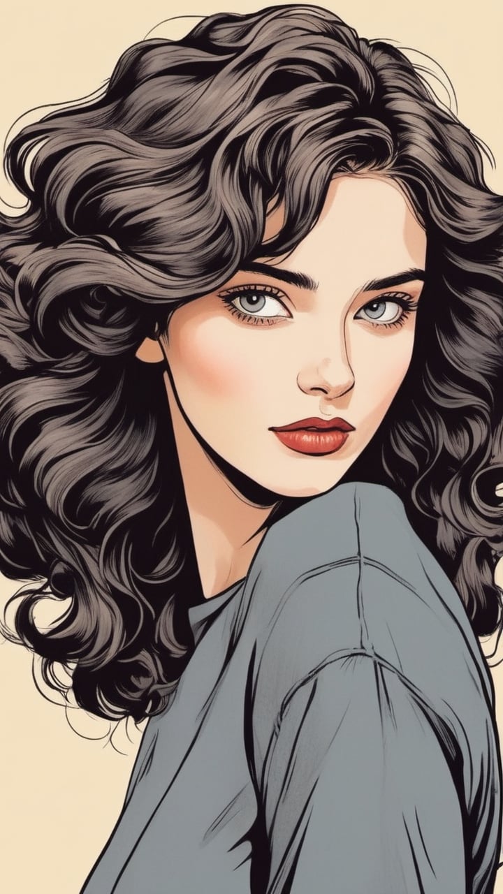 Woman illustration | image created by digitalcreator | Tensor.Art
