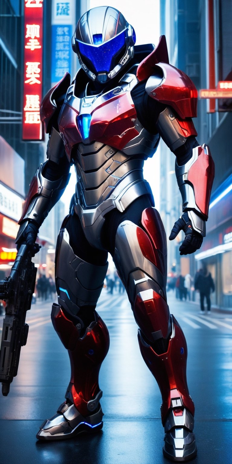 Man, futuristic armor, full bo | image created by Yahiko4 | Tensor.Art