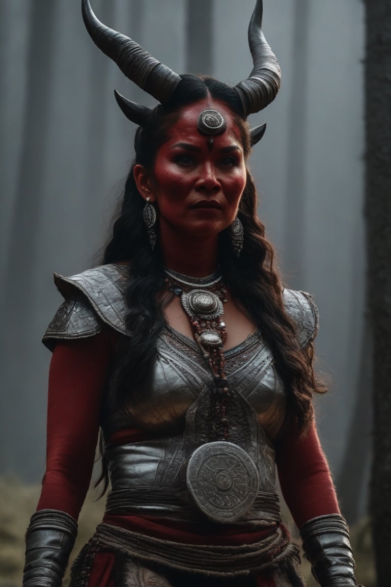 Fantacy , women, devil, shaman | image created by sanjol | Tensor.Art