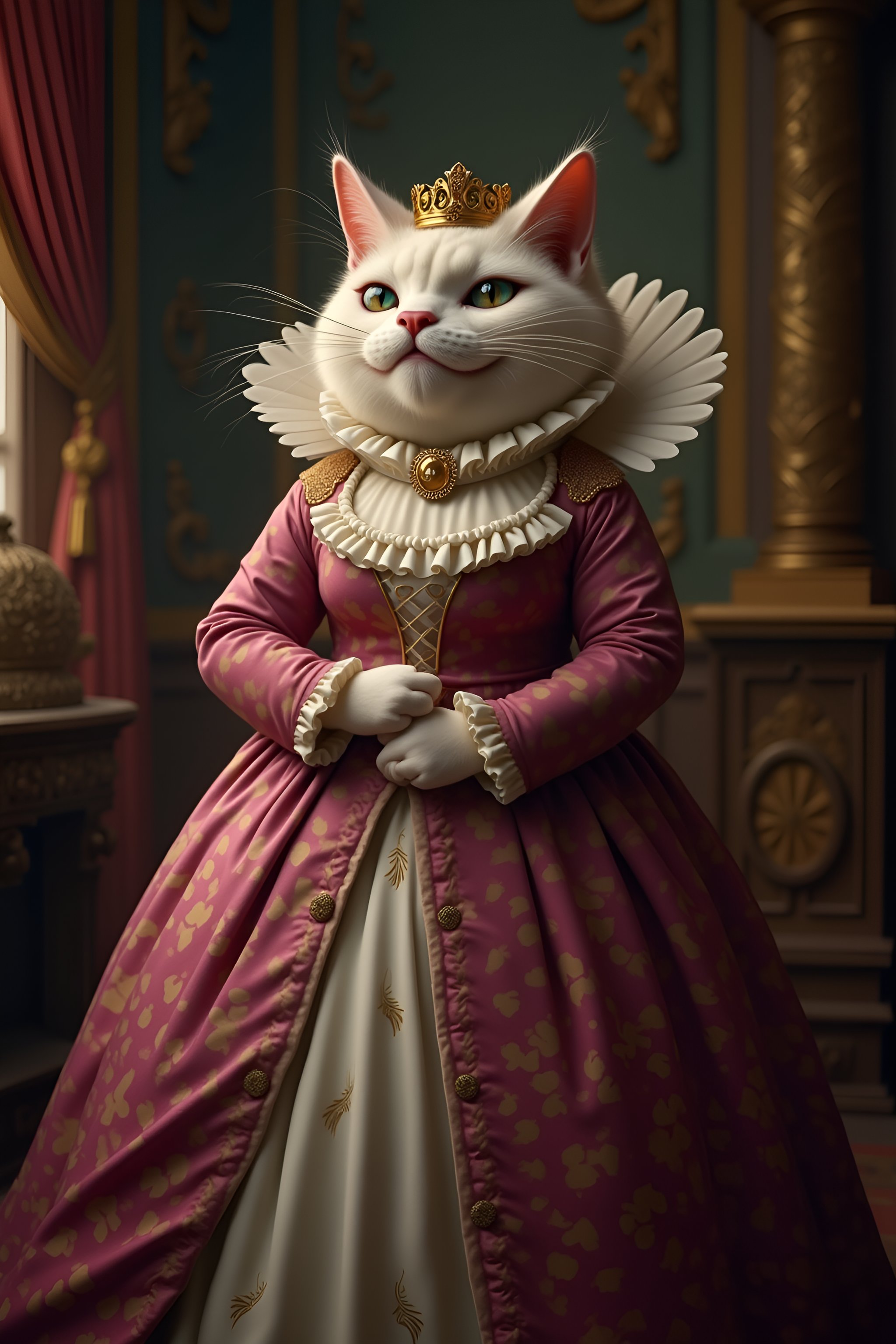cat queen | image created by レオナルドくま | Tensor.Art