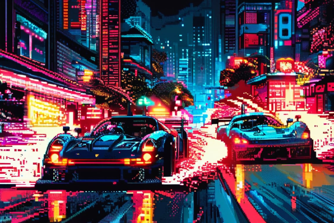 A pixel art image of a thrilli | image created by TracQuoc | Tensor.Art