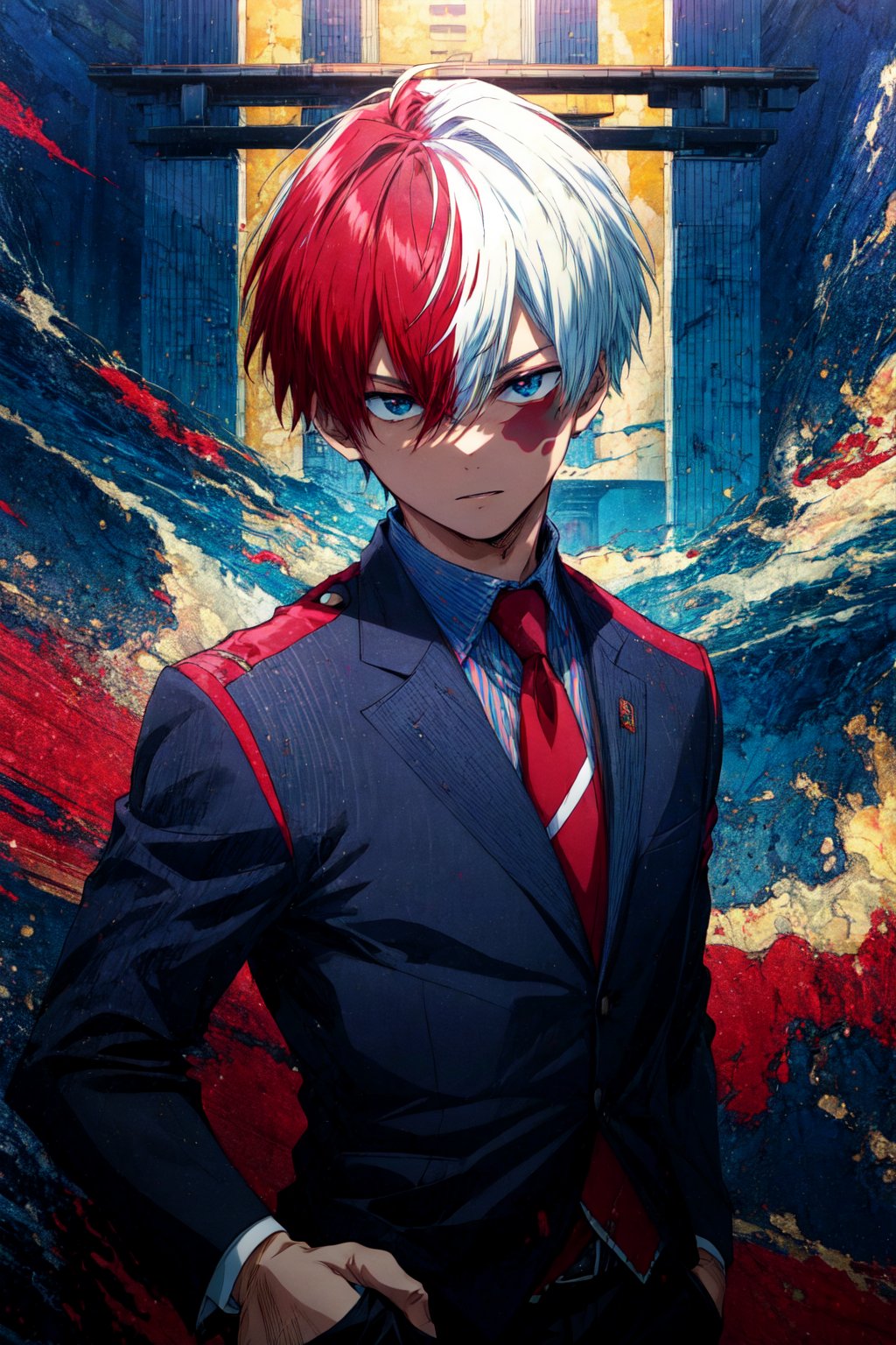 Todoroki Shoto/ My Hero Academ | image created by マカイ Makai | Tensor.Art