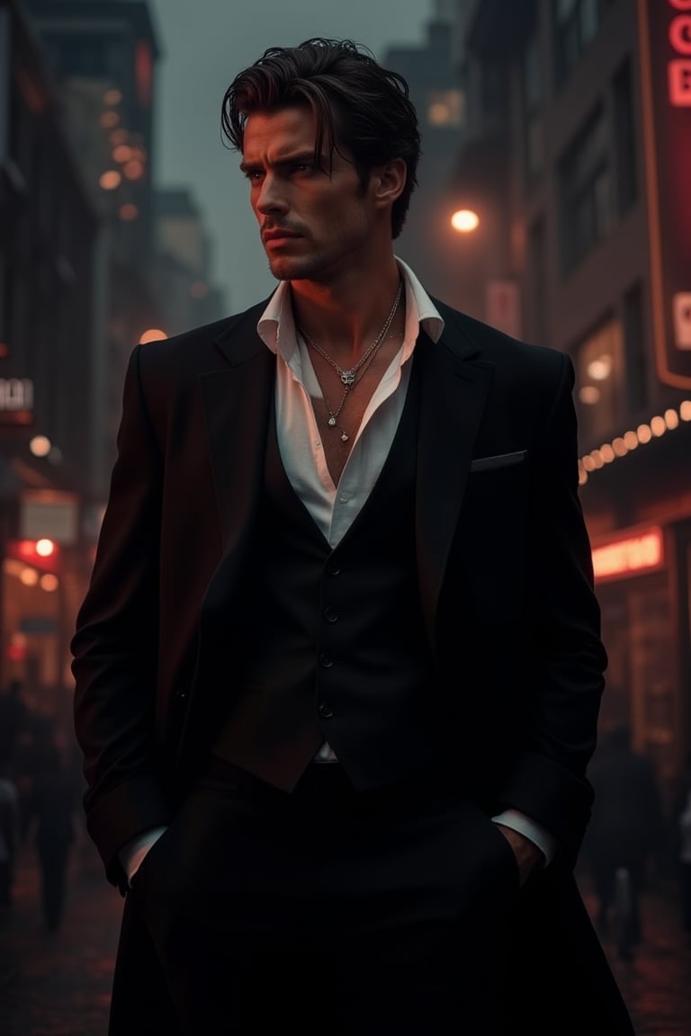 full_body Darkly handsome dang | image created by Belle_Everleigh ...