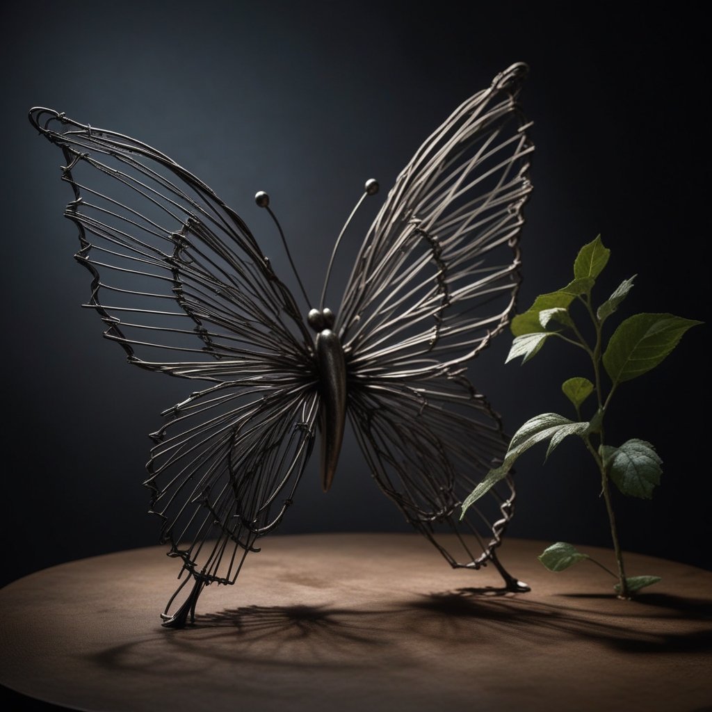 Visualize a butterfly crafted | image created by maehara | Tensor.Art