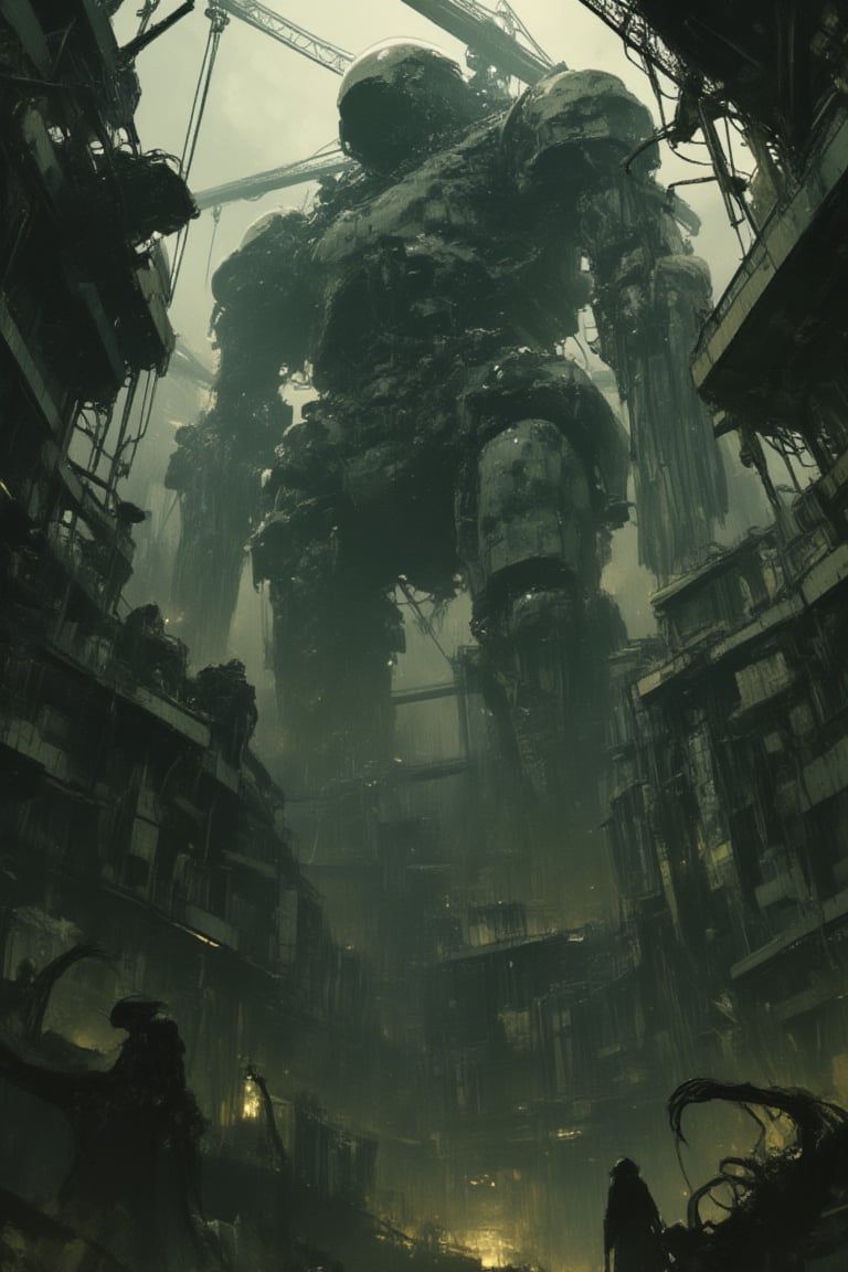 Beksinski-inspired painting of | image created by maehara | Tensor.Art