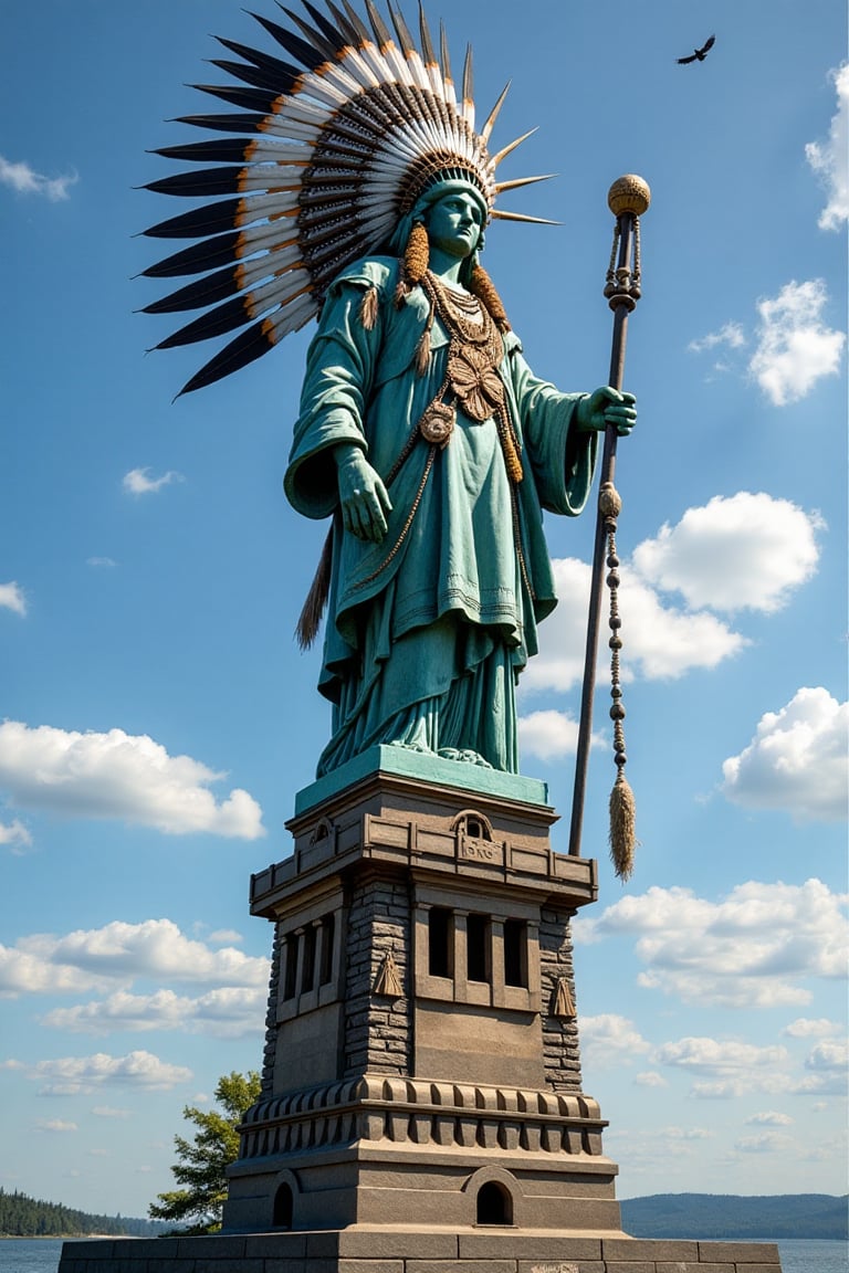 "Imagine the Statue of Libert | image created by maehara | Tensor.Art