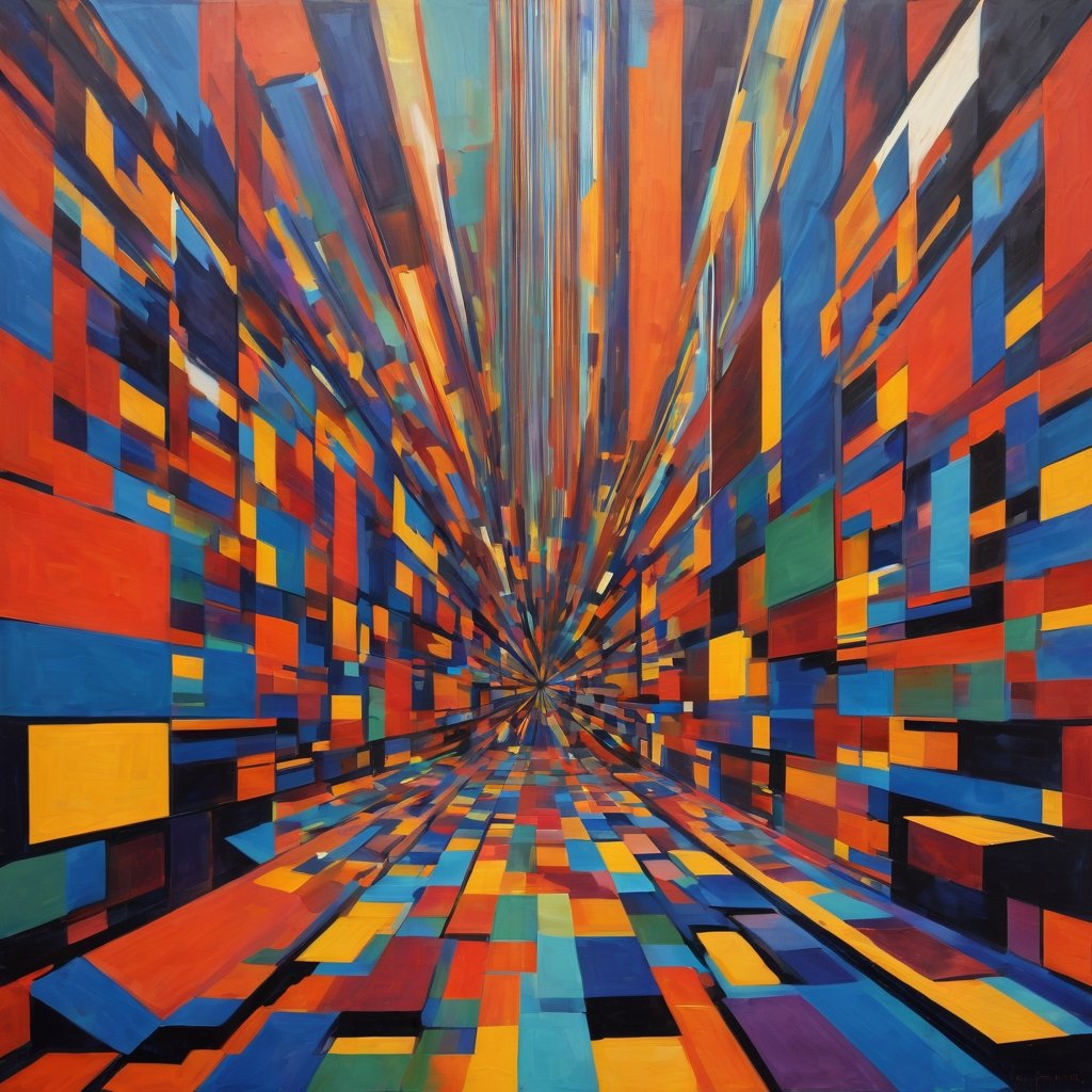 Neoplasticism art,Color field | image created by maehara | Tensor.Art