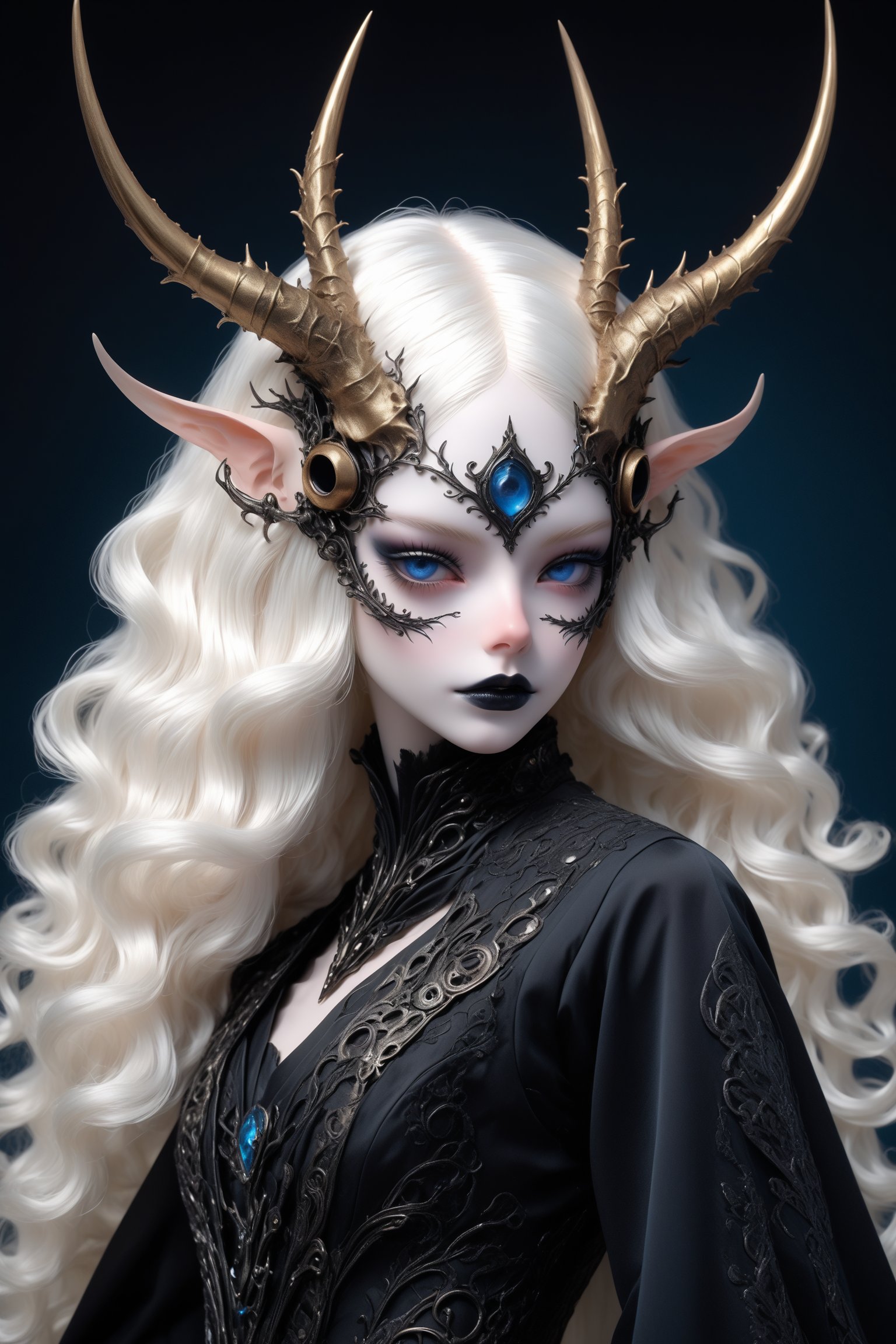 albino demon Princess,Beautifu | image created by maehara | Tensor.Art