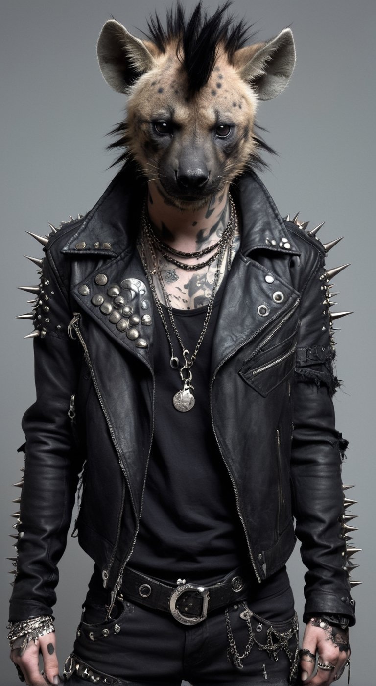 cowboy shot,Male hyena sportin | image created by maehara | Tensor.Art