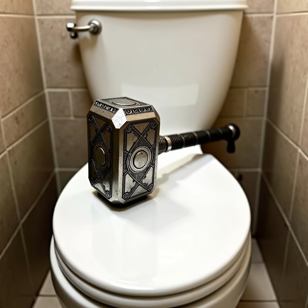 A toilet that only God can use | image created by maehara | Tensor.Art