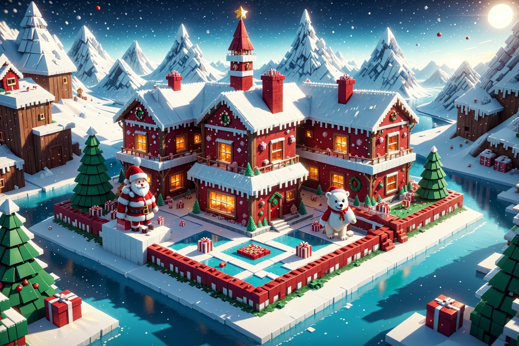 Santa house | image created by Indigo Fox | Tensor.Art