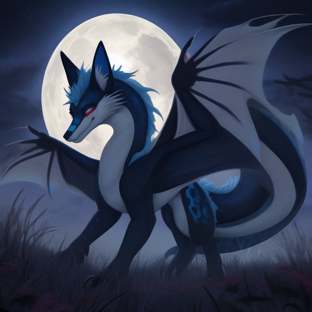fox dragon hybrid creature und | image created by novadragon1000 ...