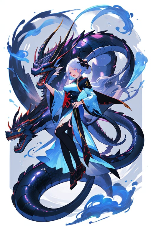 Azure Dragon | image created by novadragon1000 | Tensor.Art
