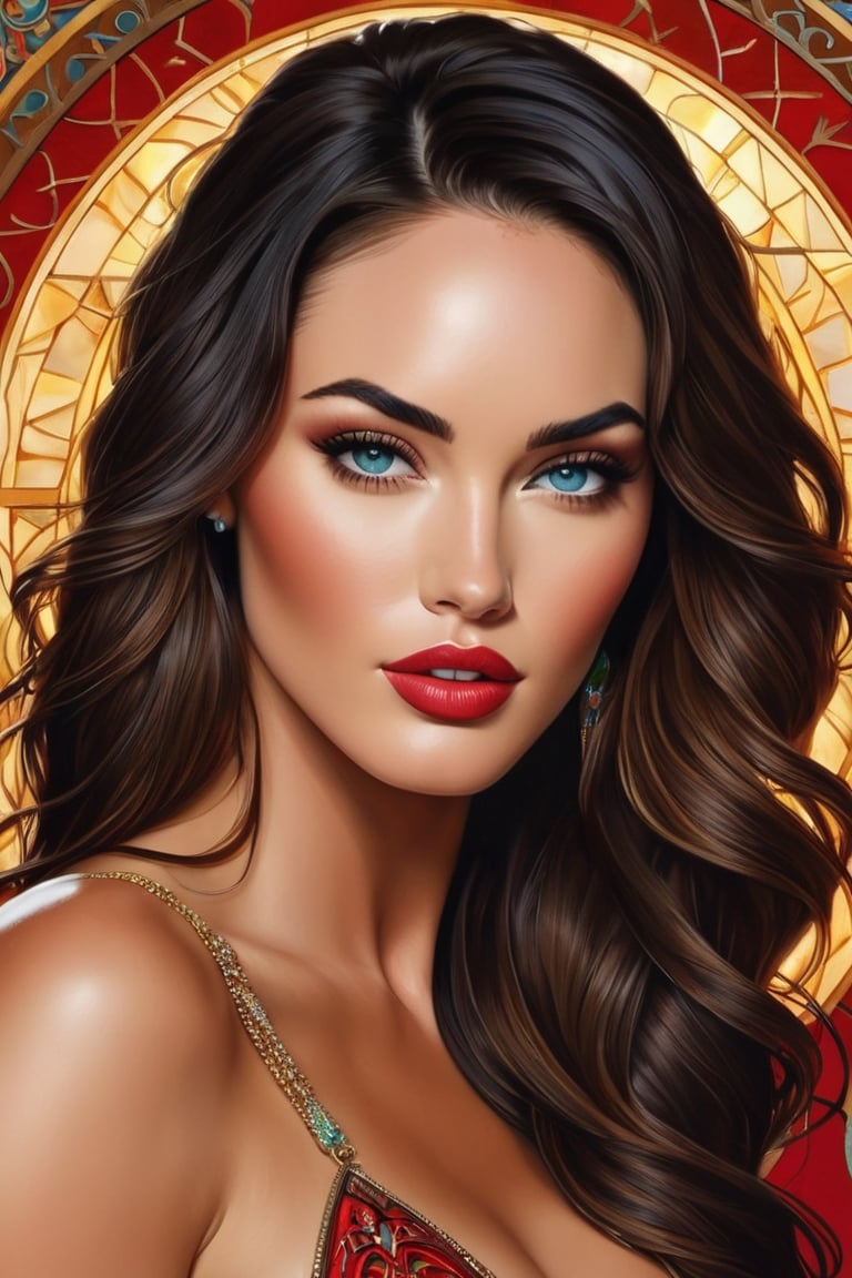Megan Fox, retrato de cuerpo e | image created by Daghost68 | Tensor.Art